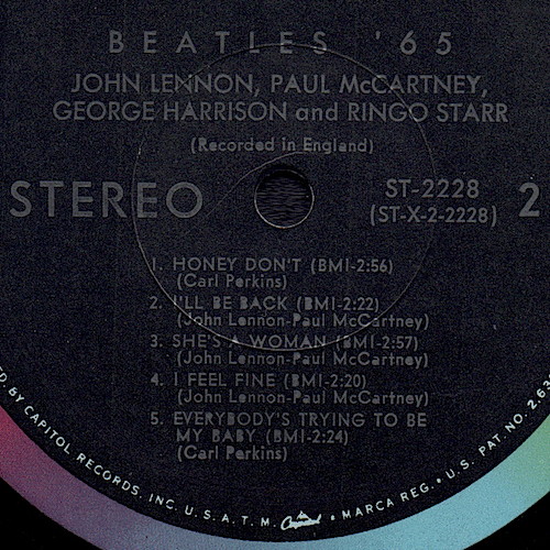 The Beatles U.S. LPs Capitol Stereo Released #2