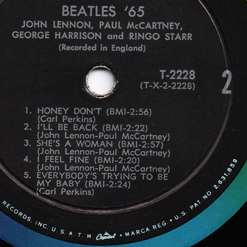 The Beatles U.S. LPs Capitol Mono
