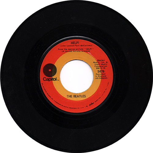 The Beatles U.S. Singles/Red and Orange Target Label