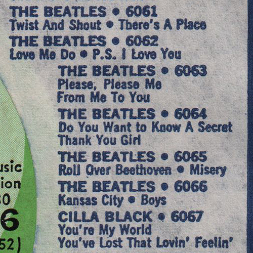 The Beatles U.S. Singles / The Star Line